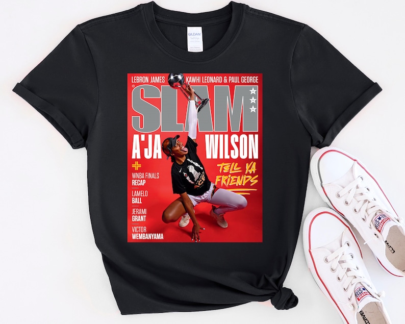A'ja Wilson Las Vegas Aces WNBA SLAM Cover T-shirt - Etsy