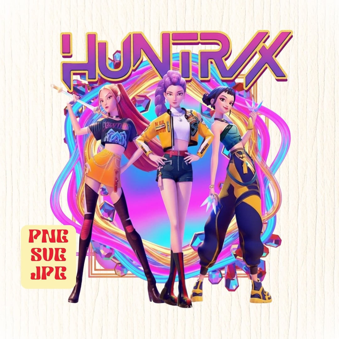 Kpop Huntrix Text Png, Kpop Demon Hunters Png, Kpop Saja Boys Png ...