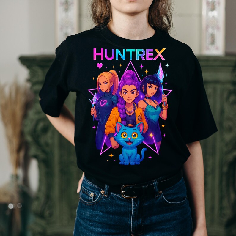 KPOP Huntrix PNG Bundle , Saja Girls & Demon Hunters Png ,anime Merch ...