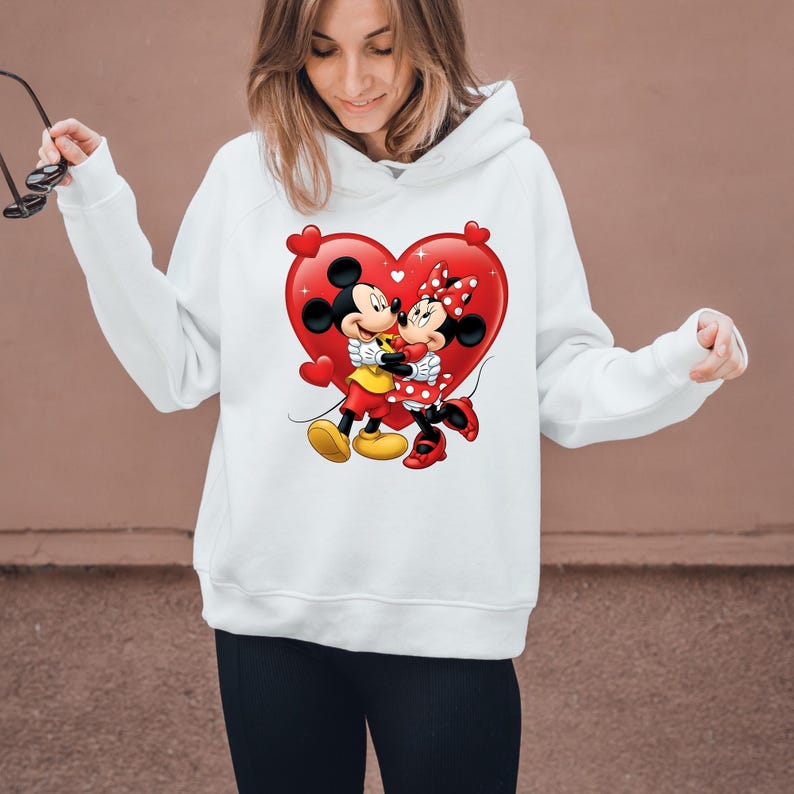 Cartoon Mouse Couple Clipart, Valentine's Heart Hug (PNG, SVG, JPG) - Etsy