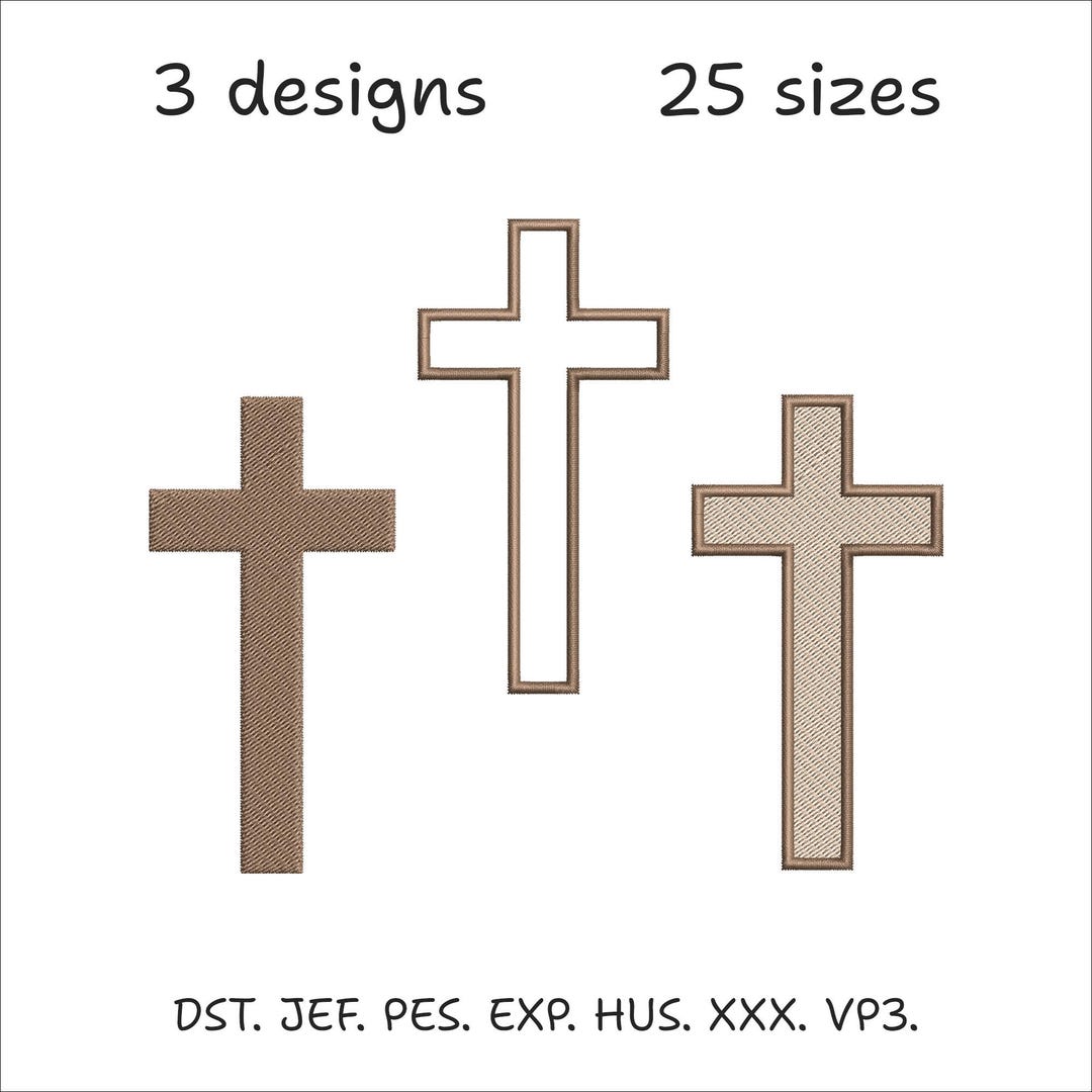 Cross Embroidery Design, Mini Cross Embroidery Design, Cross Machine ...