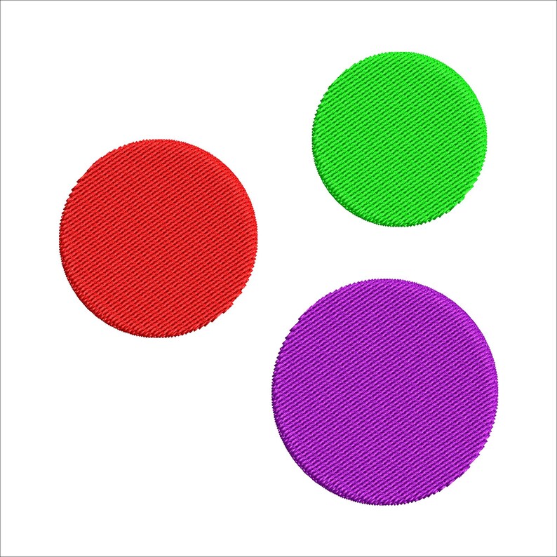 Mini Circles Embroidery Design: Polka Dot Machine Embroidery Pattern ...