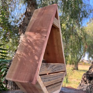 Ready to Ship. Songbird Nesting Box Made of New & Reclaimed Redwood ...