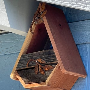 Ready to Ship. Songbird Nesting Box Made of New & Reclaimed Redwood ...
