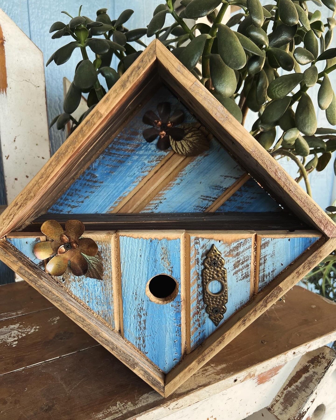 Ready to Ship Birdhouse/shelf Reclaimed Wood Vintage Pieces - Etsy