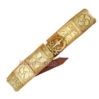 14th - 15th Century Knightly Plaque Belt - Black With Crossed Swords ...