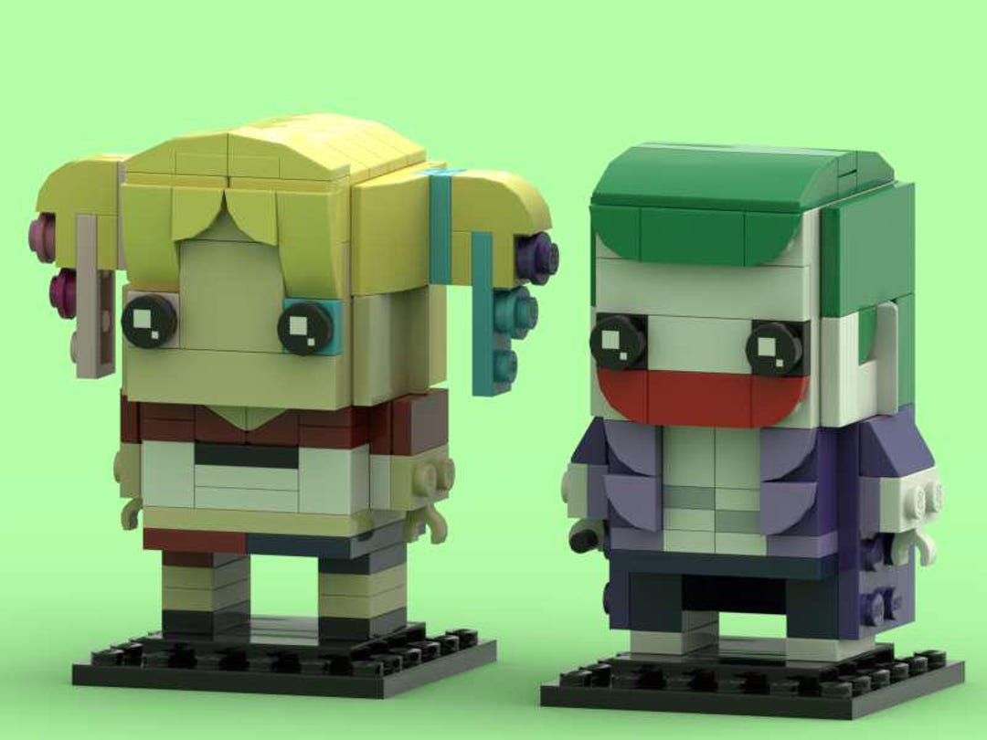 The Joker / Harley Quinn Inspired Custom LEGO® Brickheadz™ Kit: Genuine ...