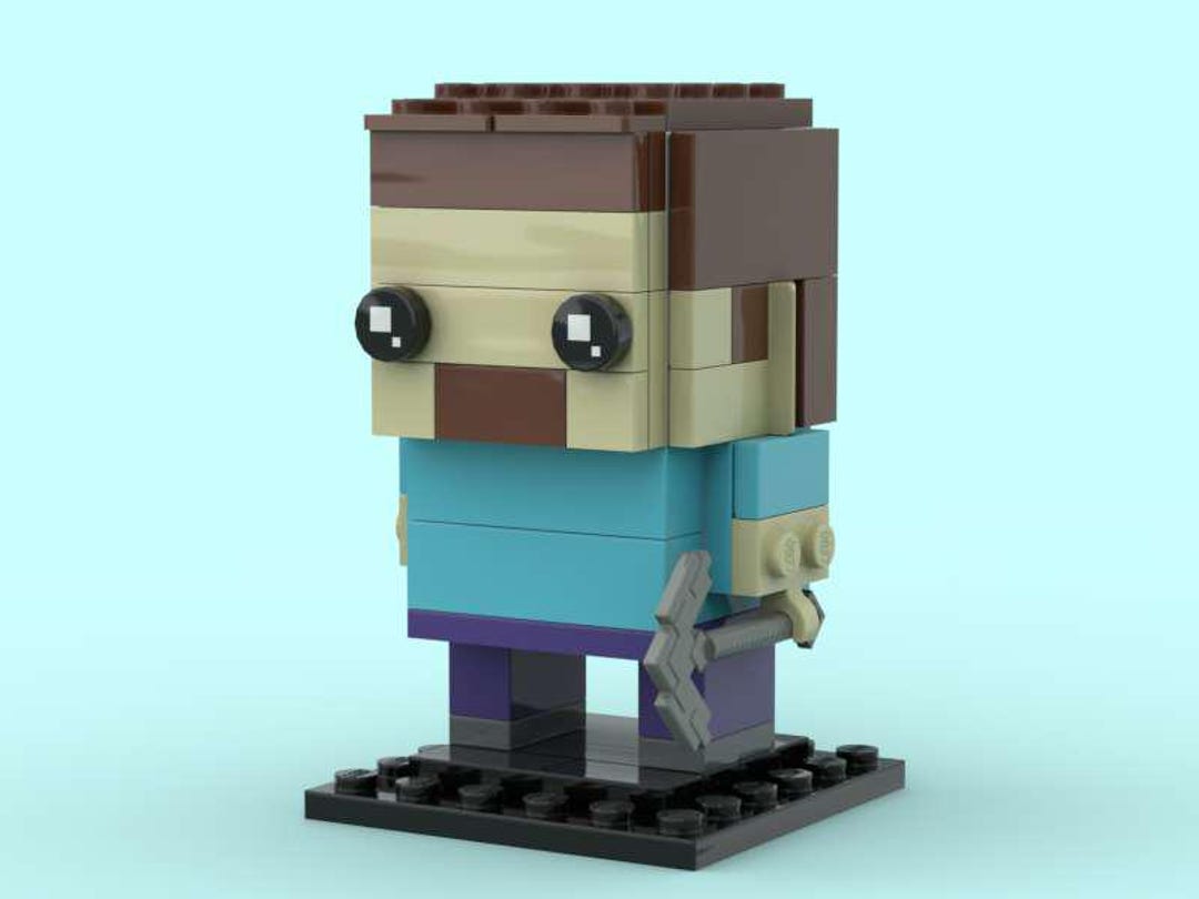Minecraft Steve Inspired Custom LEGO® Brickheadz™ Kit: Genuine LEGO ...