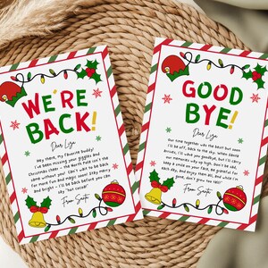 Elf Arrival & Goodbye Letter Bundle | Printable Elf Letter Kit ...
