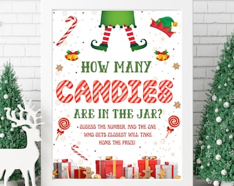 Guess How Many Christmas Candies Are in the Jar 8"x10" & 8.5"x11 ...