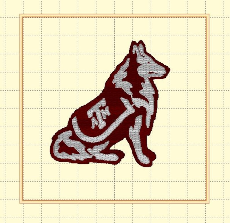 Texas A&M Embroidery Files - PES File for 4x4 Hoop Size - Etsy