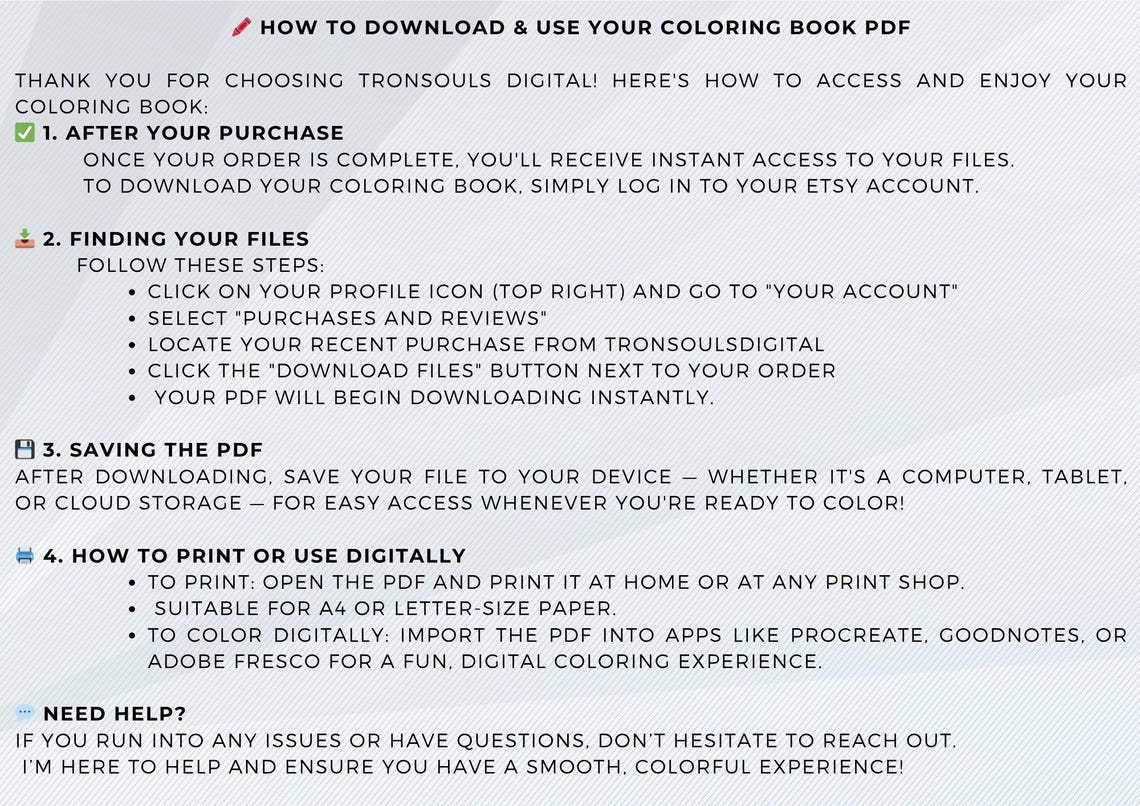 Printable Kids Coloring Book PDF | Fun Outline Pages + Completion ...