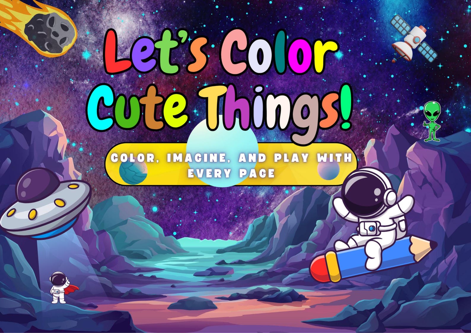 Printable Kids Coloring Book PDF | Fun Outline Pages + Completion ...