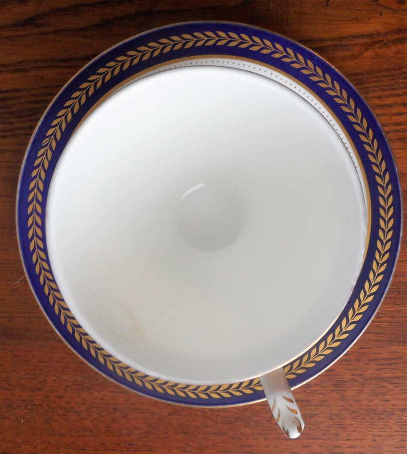Coalport Fine Bone China, England, Blue Wheat Pattern Cobalt Blue Gold ...