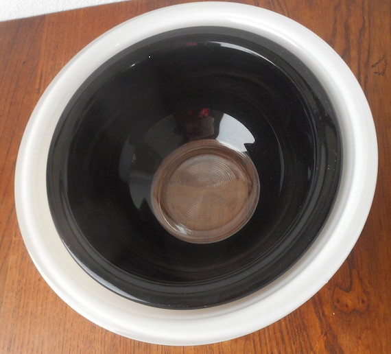 Pyrex Circular Black & White Vintage Nested Mixing Bowls Mid | Etsy