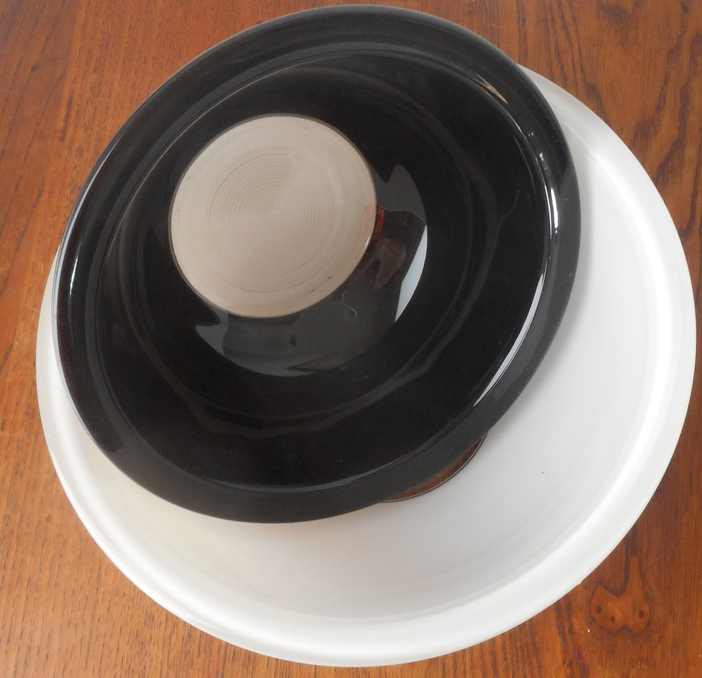 Pyrex Circular Black & White Vintage Nested Mixing Bowls Mid Century - Etsy