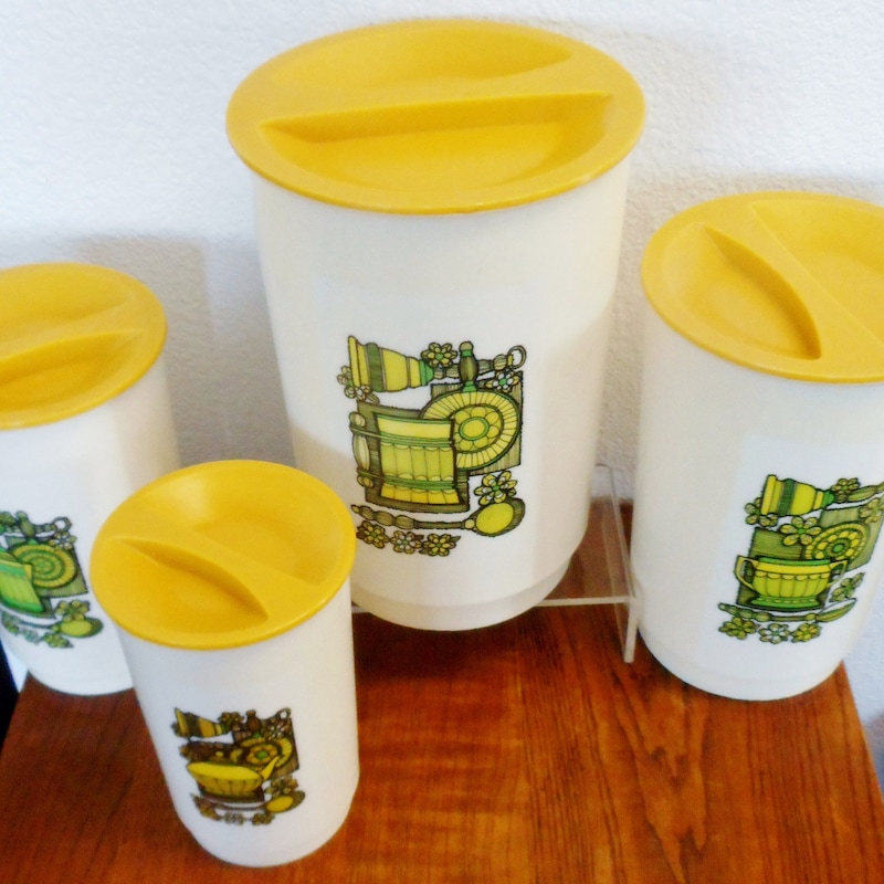 Retro Canister Set - Etsy