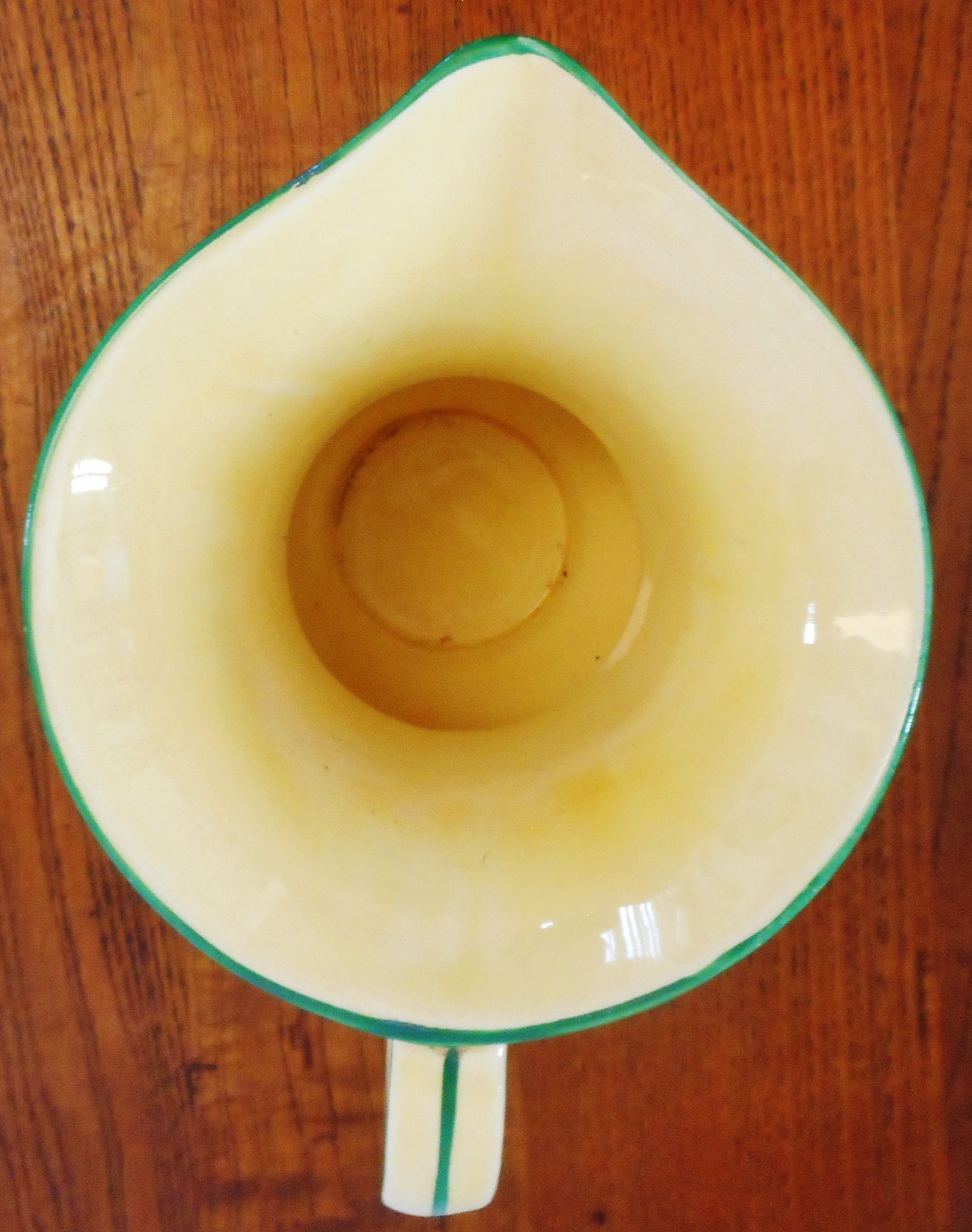 Czech Lostro Hand Decorated Yellow & Green Pitcher Vintage - Etsy