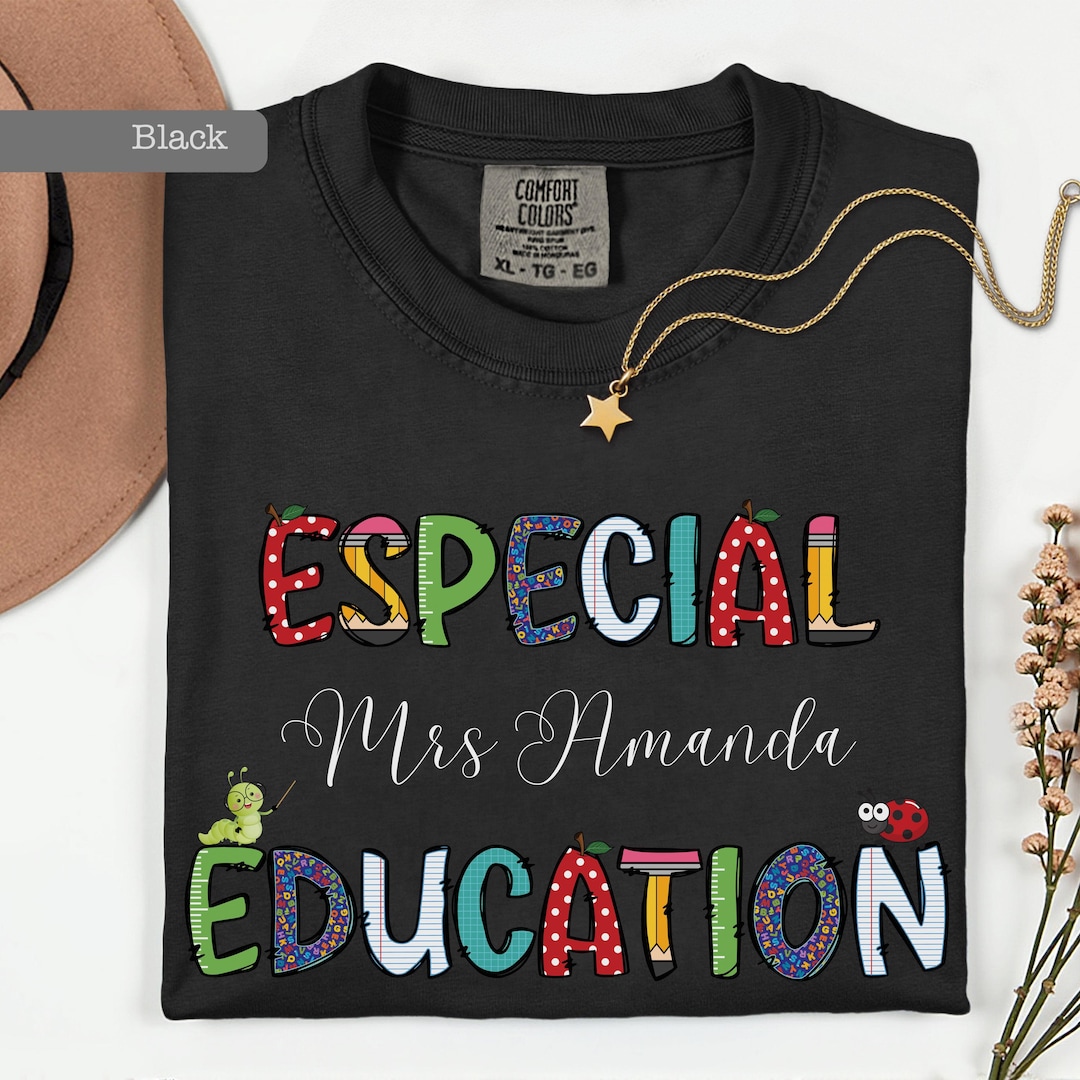 Custom Special Education Teacher Comfort Colors Shirts, SPED Teacher ...