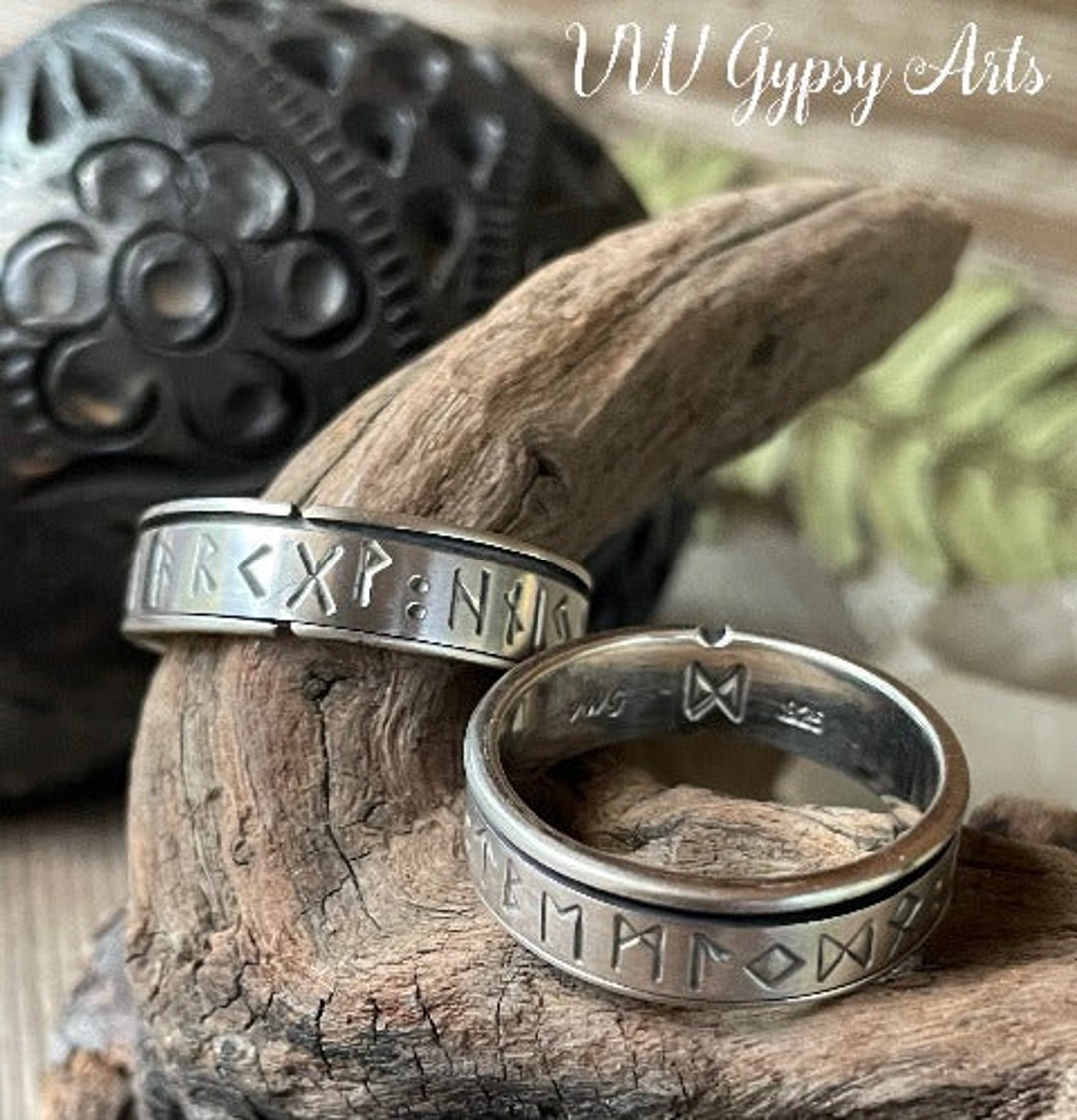 Ancient Rune Insight Spinner Ring - Etsy