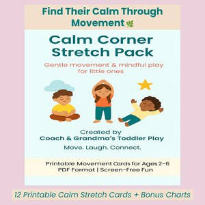 Calm Corner Stretch Pack – Toddler Mindfulness & Movement Cards | Calm ...