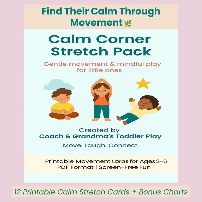 Calm Corner Stretch Pack – Toddler Mindfulness & Movement Cards | Calm ...