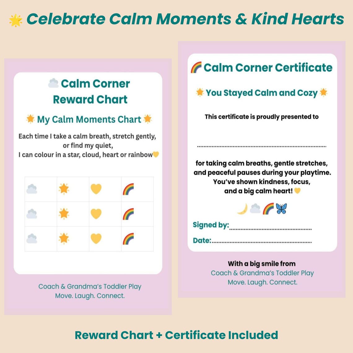 Calm Corner Stretch Pack – Toddler Mindfulness & Movement Cards | Calm ...
