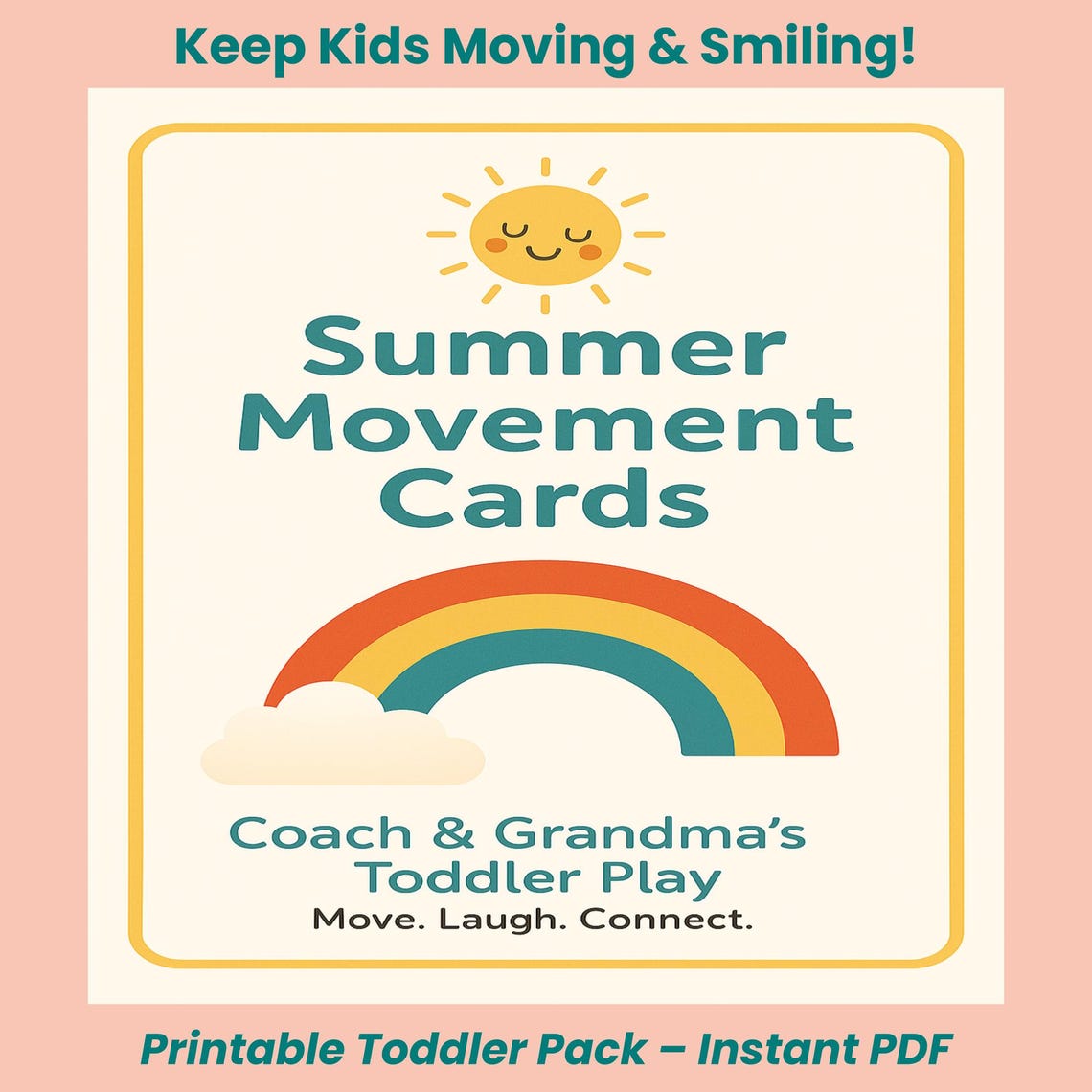 Summer Movement Cards | Printable Toddler Indoor & Outdoor Activities ...