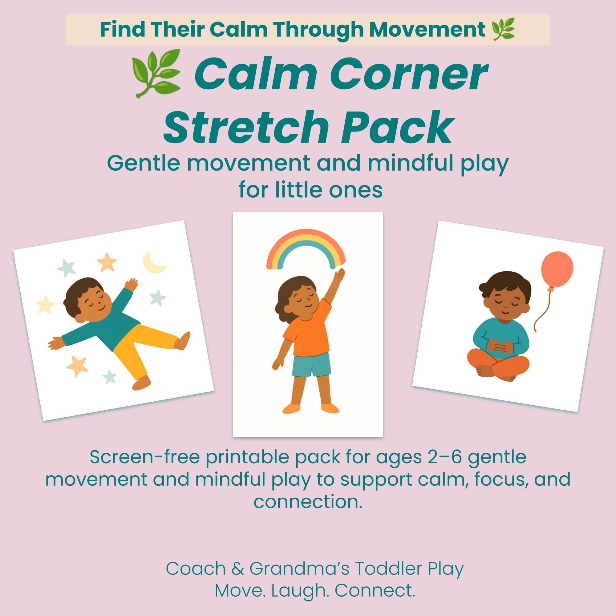 Calm Corner Stretch Pack – Toddler Mindfulness & Movement Cards | Calm ...