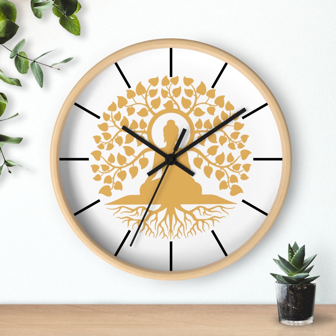 Wall Clock Buddha Clock Meditation Clock Zen Wall Clock Relaxation 10 ...