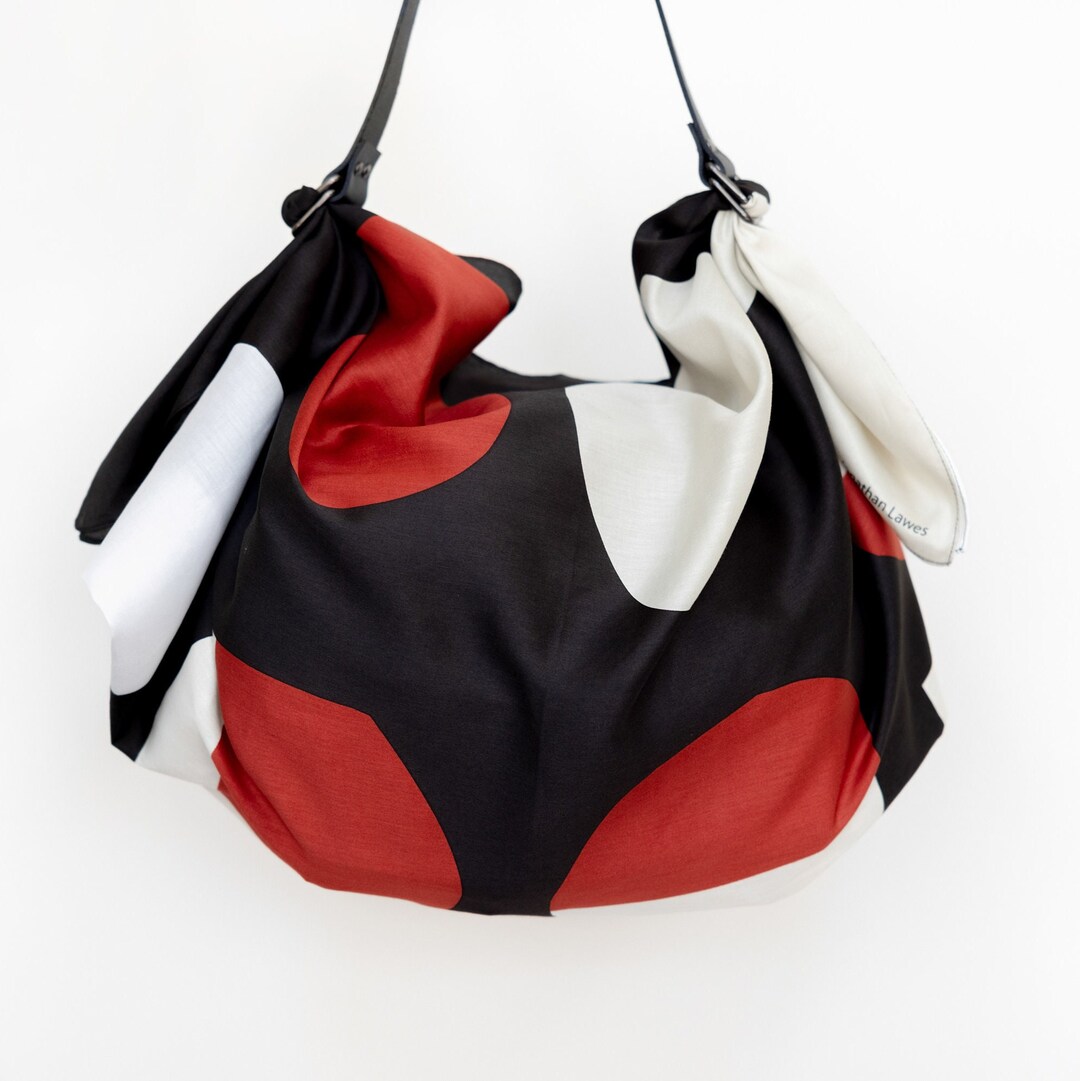Profile Furoshiki Bag & Leather Carry Strap Set - Etsy