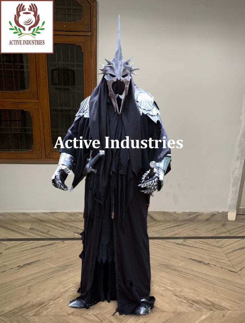 Lord of the Rings Medieval Nazgul Witch King Full Body Armor Cosplay ...