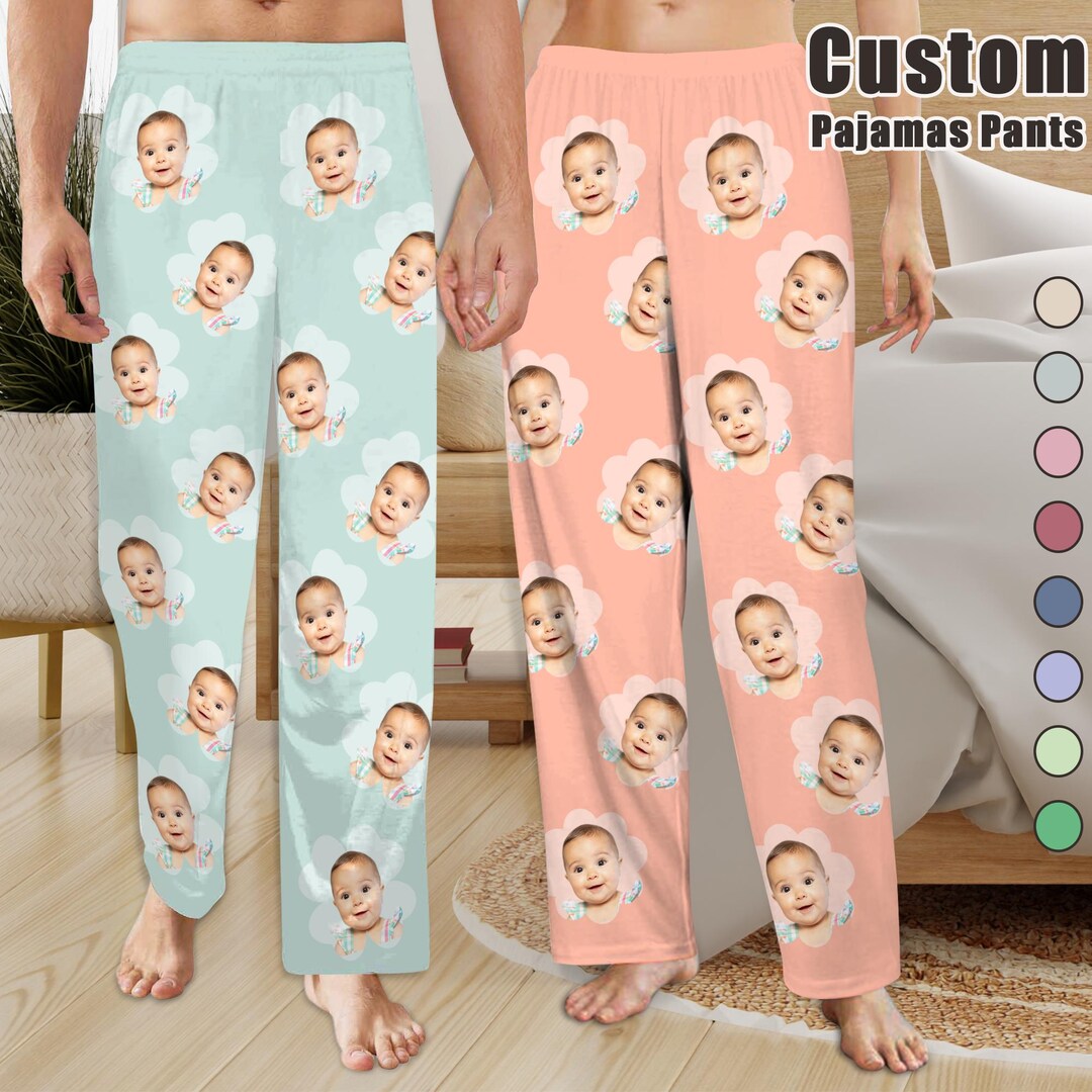 Custom Face Pyjamas Custom Dog Kid Photo Pajamas Personalized Photo ...