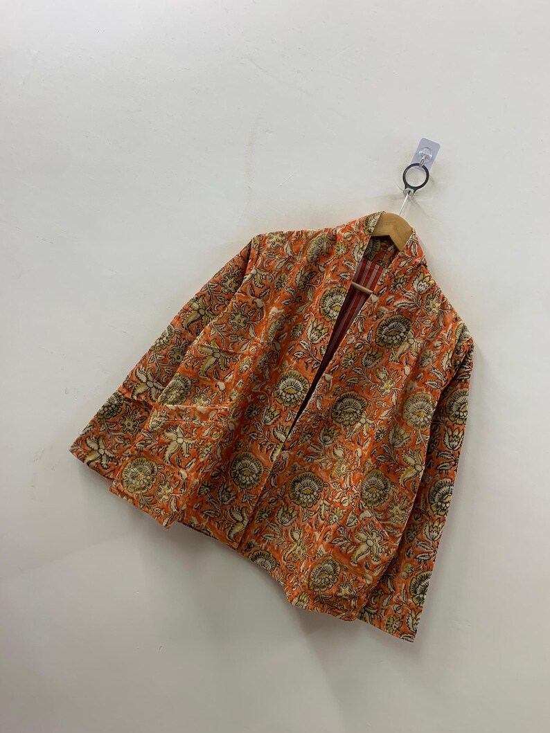 Handmade Block Print Cotton Jacket: Lightweight Boho Outerwear - Etsy