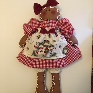 Christmas Gingerbread Doll Set, Christmas Décor, Holiday Décor, Wreath ...