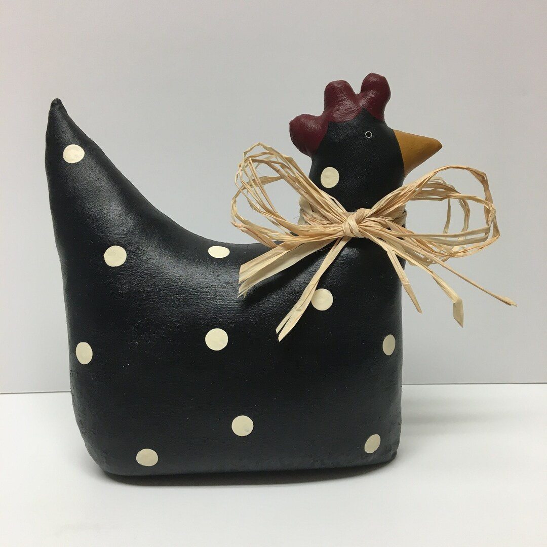 Primitive Chicken, Farmhouse Decor, Rustic Hen, Country Decor - Etsy
