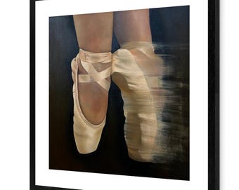 Ballet Art Print – Pointe Shoes Wall Art – Dancer Poster – Elegant ...