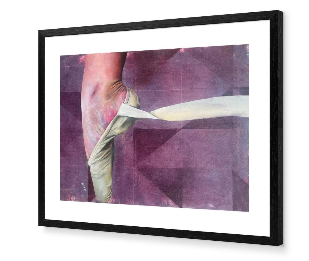 Ballet Foot Art Print – Realistic Dance Poster – Raw Dance Wall Art ...