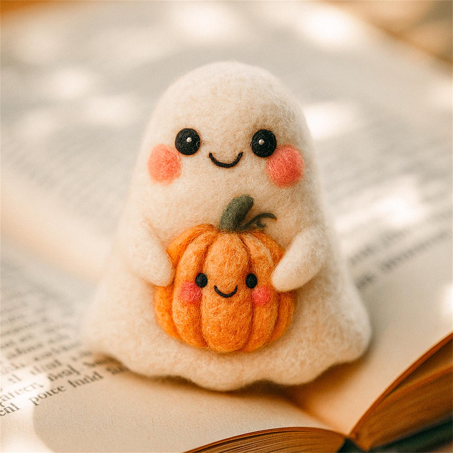 Handmade Felt Halloween Ghosts, Adopt a Ghost,unique Halloween Gift for ...