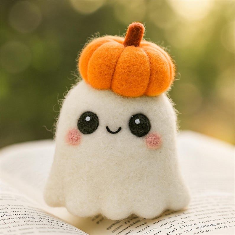 Handmade Felt Halloween Ghosts, Adopt a Ghost,unique Halloween Gift for ...