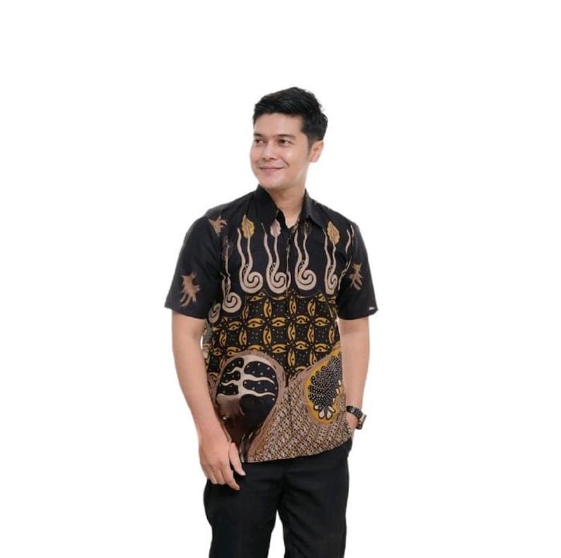 Premium Short SLEEVES SHIRT Design A Vintage Batik From Indonesian ...