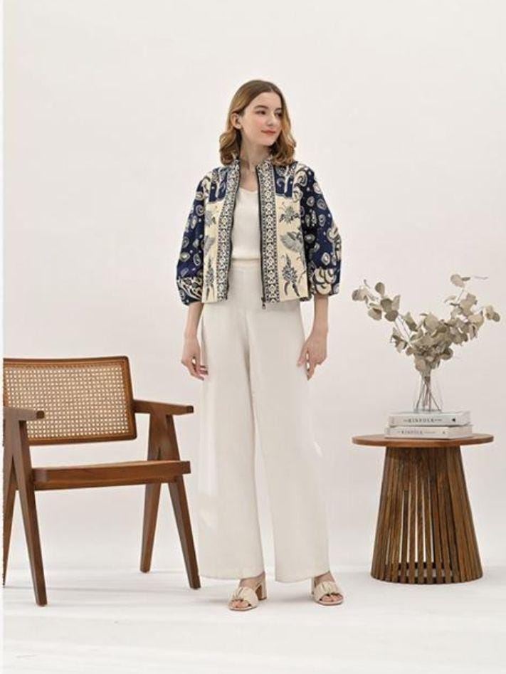 ORIENTAL JACKET Vintage Batik From Indonesian Traditional Culture ...