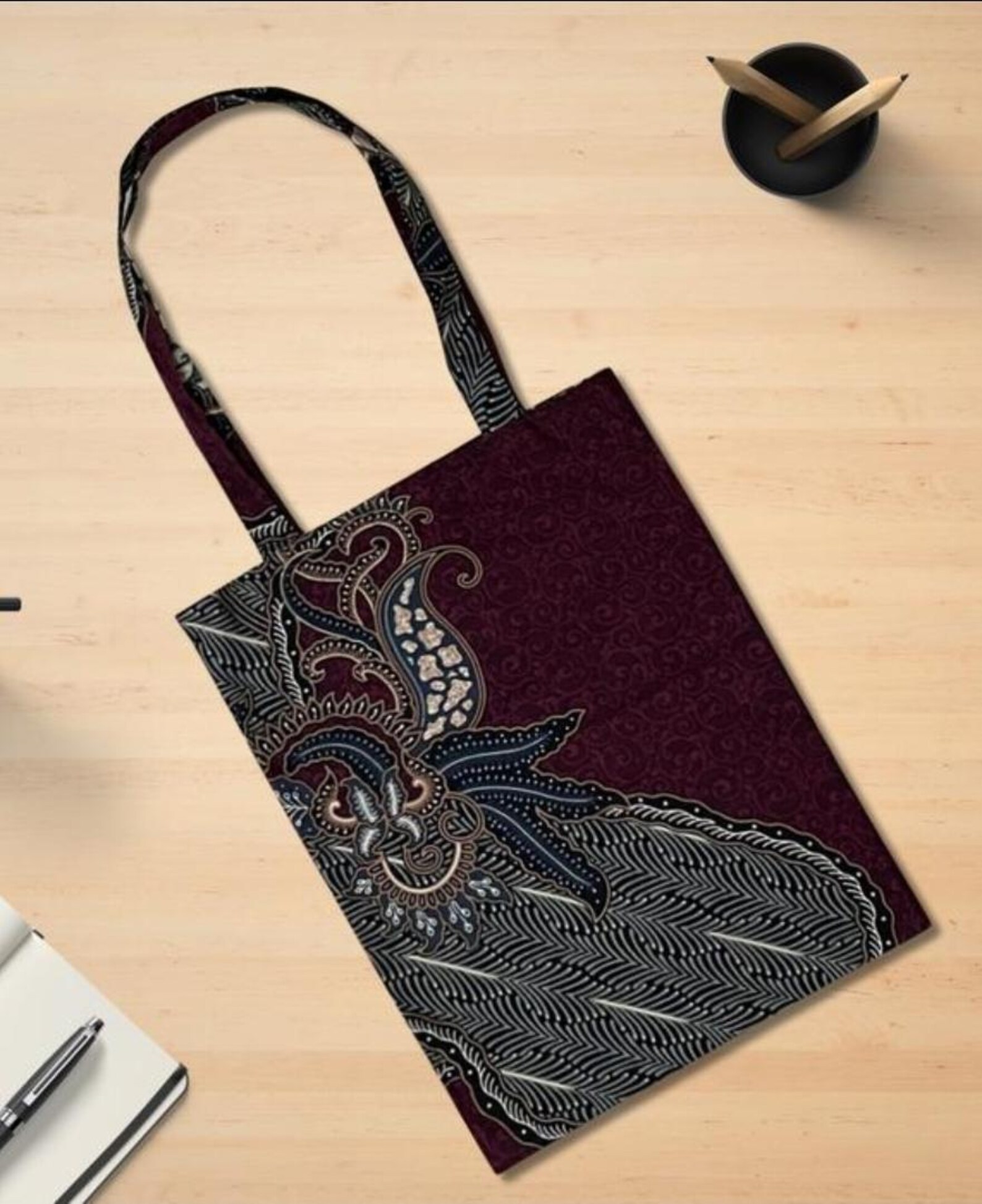 Limited Edition Batik Cotton Totebag – Eco-friendly Shopping Bag ...