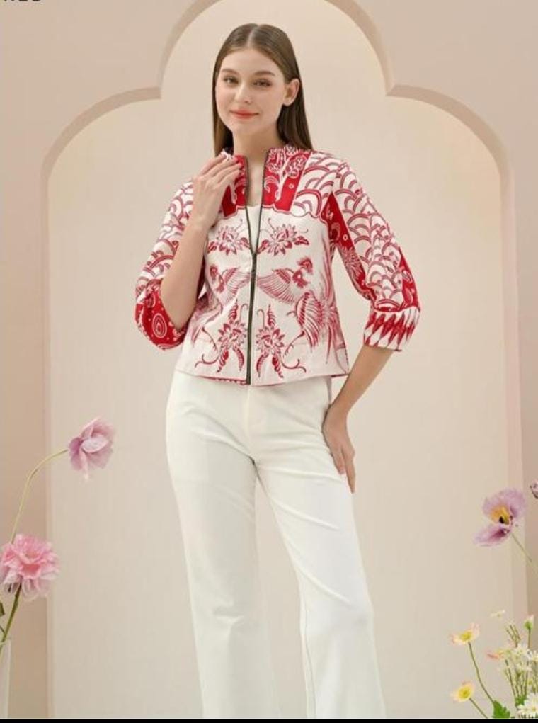 ORIENTAL JACKET Vintage Batik From Indonesian Traditional Culture ...