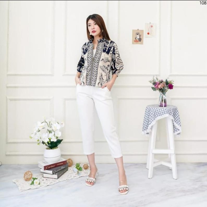 ORIENTAL JACKET Vintage Batik From Indonesian Traditional Culture ...