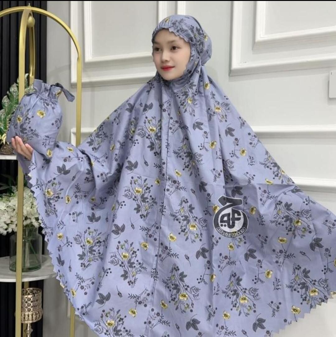 Lightweight Mukena Prayer Set Design C Travel Cotton – Foldable Prayer ...
