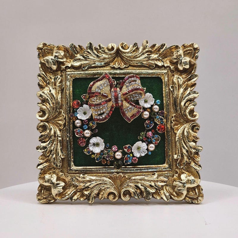Framed Jewelry Collage - Etsy