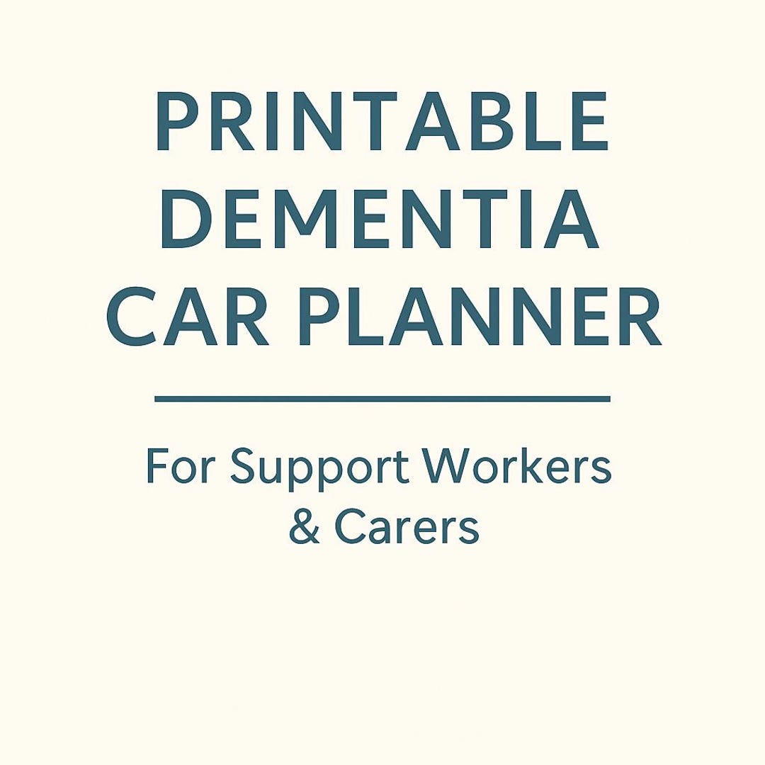 Printable Dementia Care Planner - Etsy