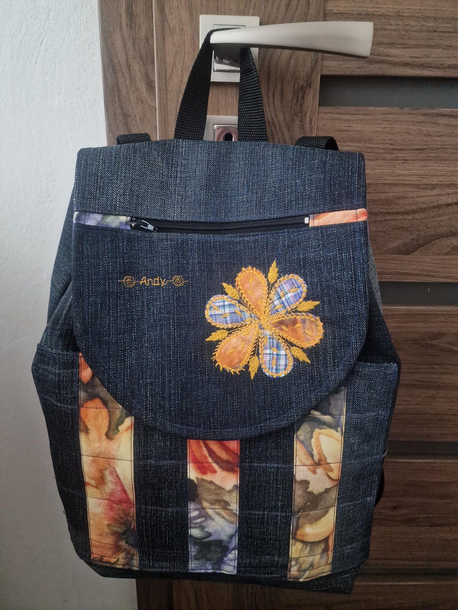Upcycled Denim Backpack - Etsy