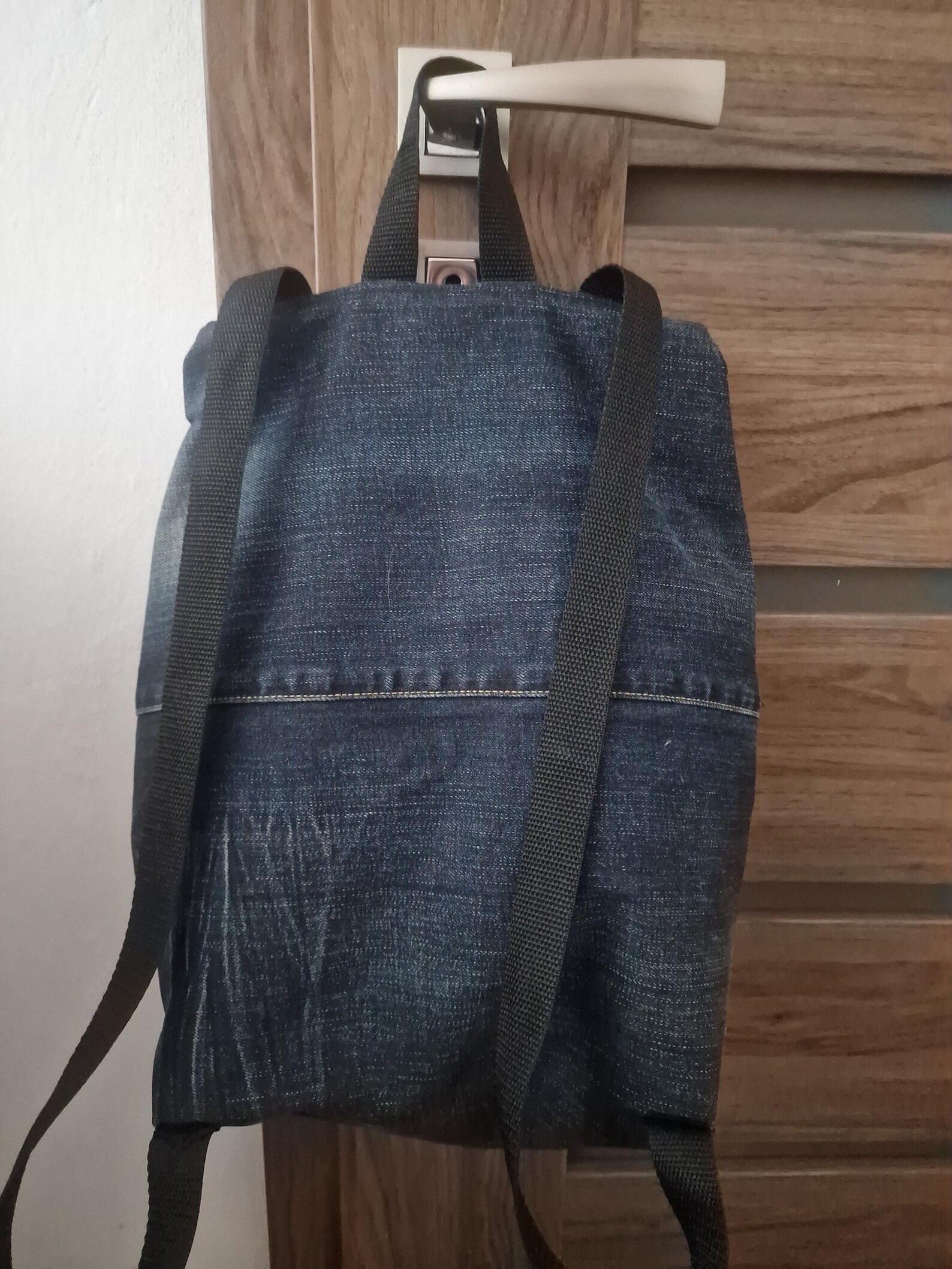 Upcycled Denim Backpack - Etsy